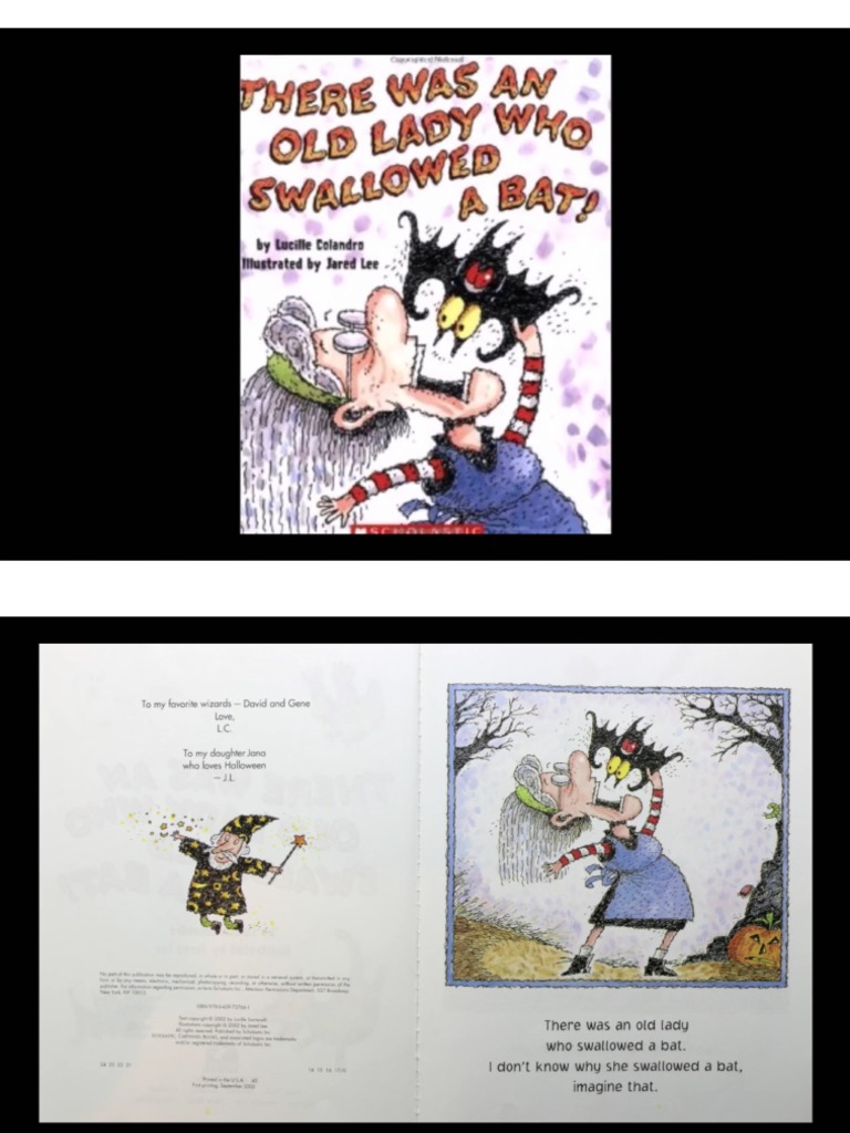 There was an old lady who swallowed a bat | PDF