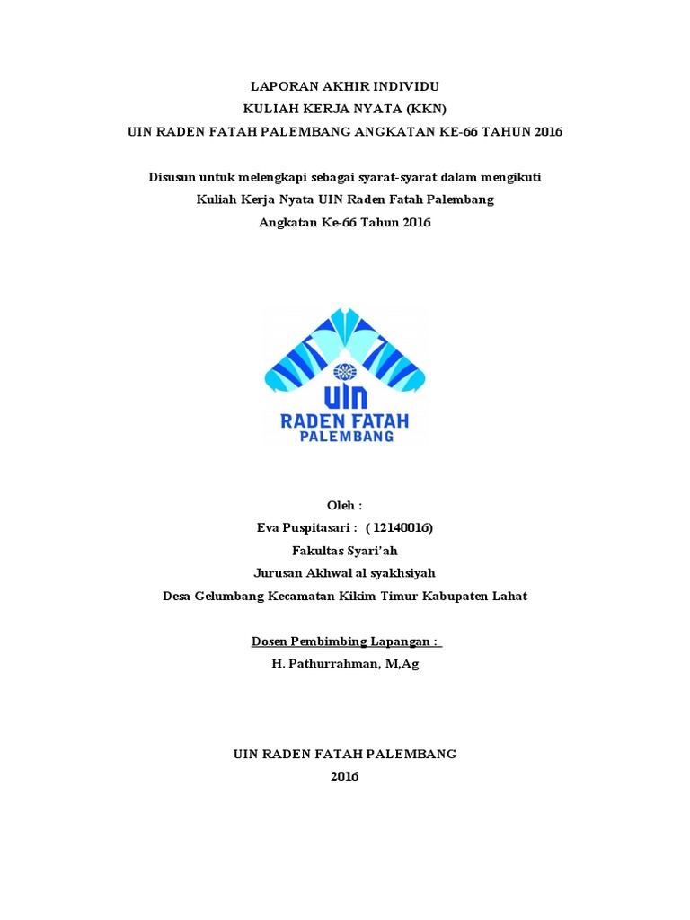 Contoh Laporan KKN | PDF