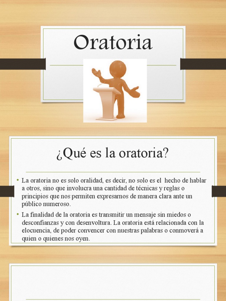 Técnicas y Tipos de Oratoria | PDF | Hablar en público