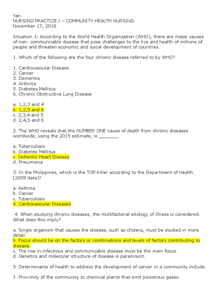 NP1 CHN 2018 PDF | PDF | Immunity (Medical) | Nursing