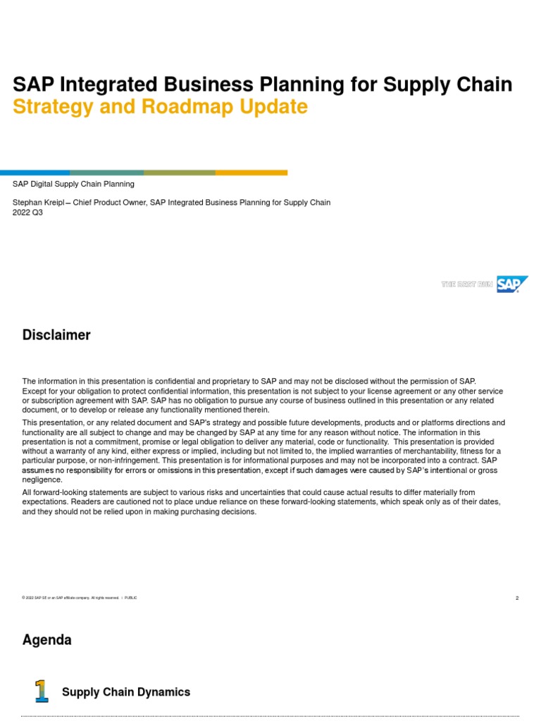 2022 SAP IBP Strategic Roadmap - June 28, 2022 | PDF | Machine Learning ...
