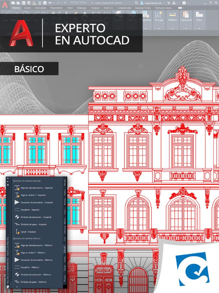 00 Autocad Bas Sesión 1 Ejemplo 2 Ma20210428 | PDF | Informática