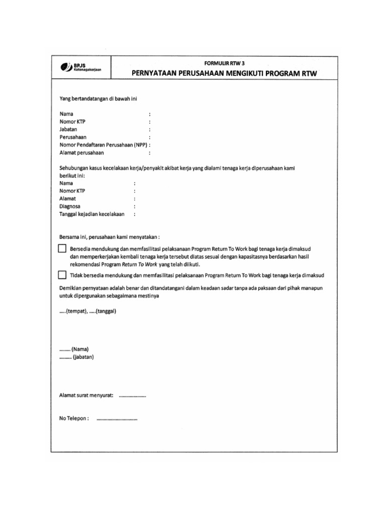 Formulir-RTW-2017.docx | PDF