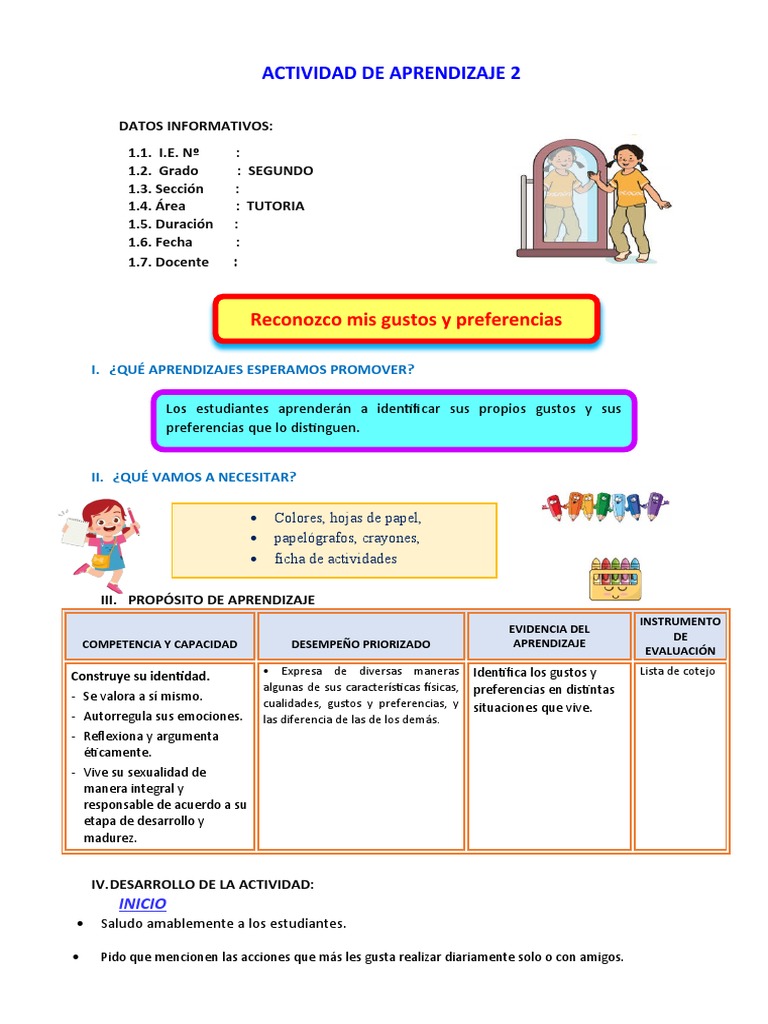 Identificación de Gustos y Preferencias | PDF | Evaluación | Aprendizaje