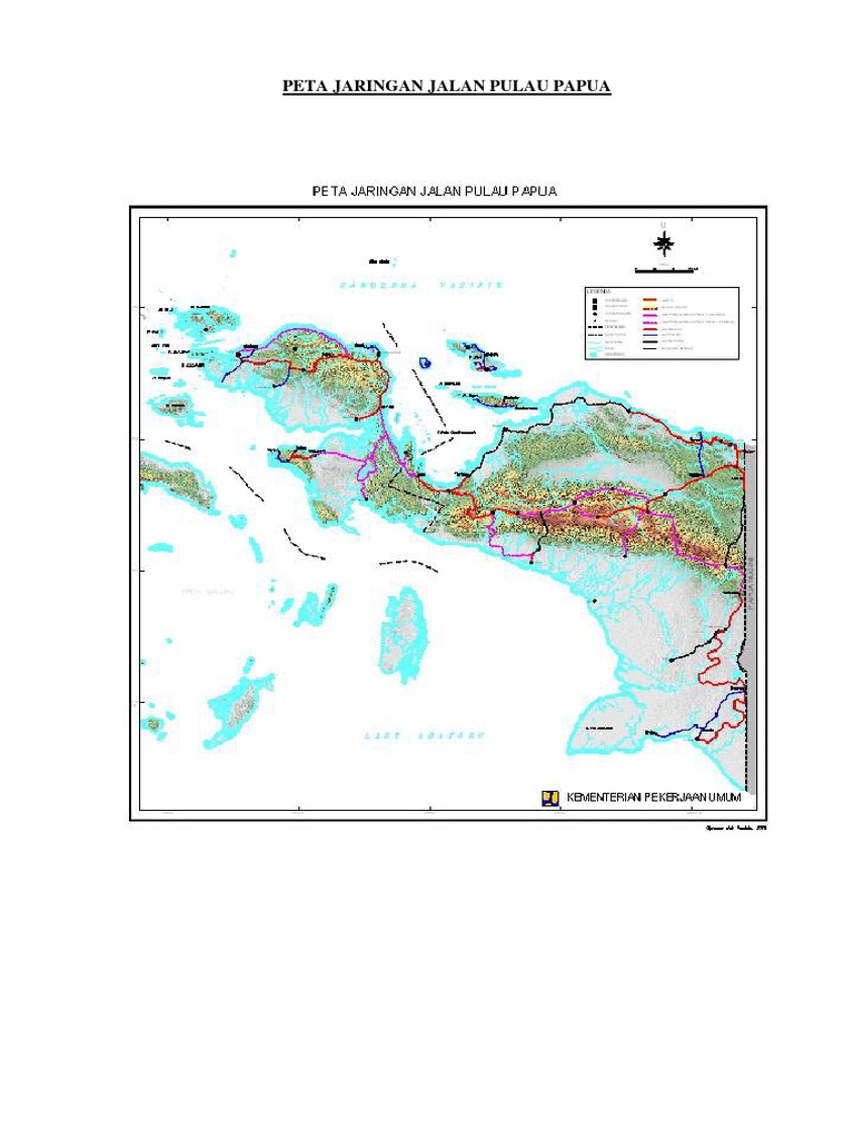 Peta Jaringan Jalan Pulau Papua | PDF