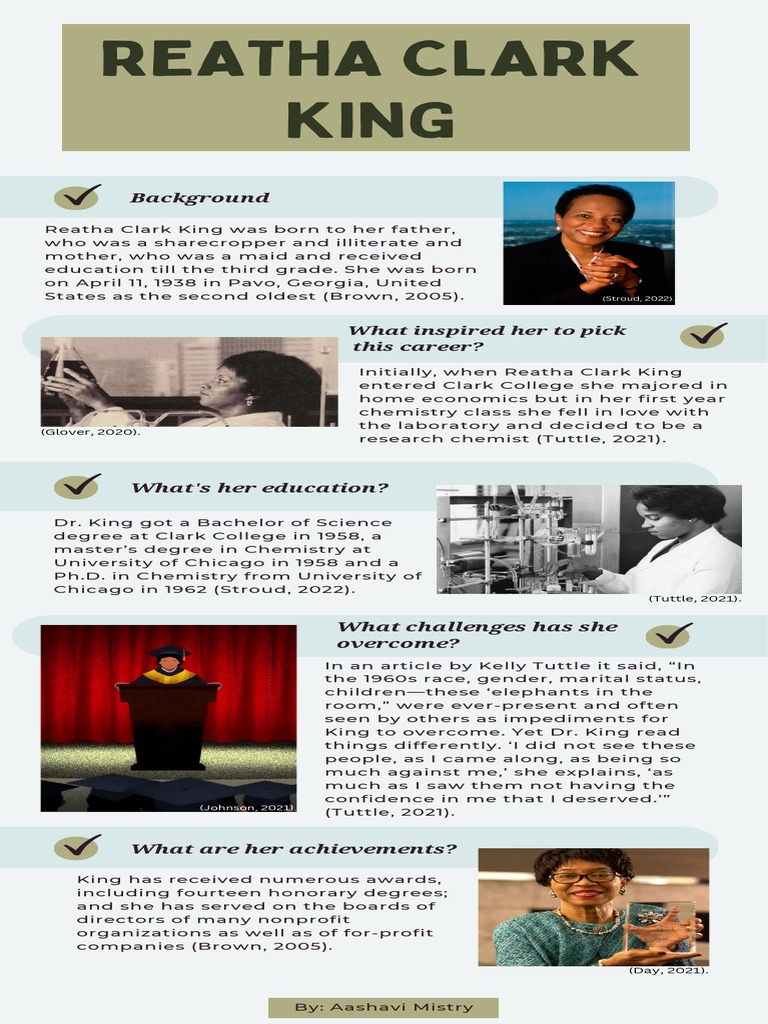 Reatha Clark King's Inspiring Journey | PDF | Science | Observation