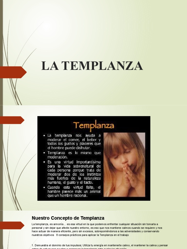 La Templanza | PDF | Las emociones | Sabiduría