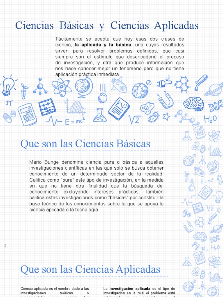Ciencias Basica y Ciencias Aplicadas | PDF | Science | Teoría