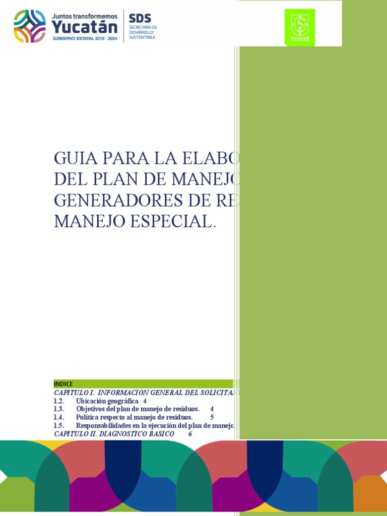 Formato Guia Plan de Manejo Rme | PDF | Residuos | Agua