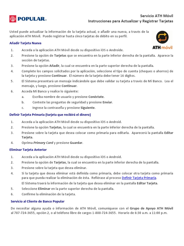 ATH Movil ESP Tarjetas PDF | PDF | Android (sistema operativo) | Ios