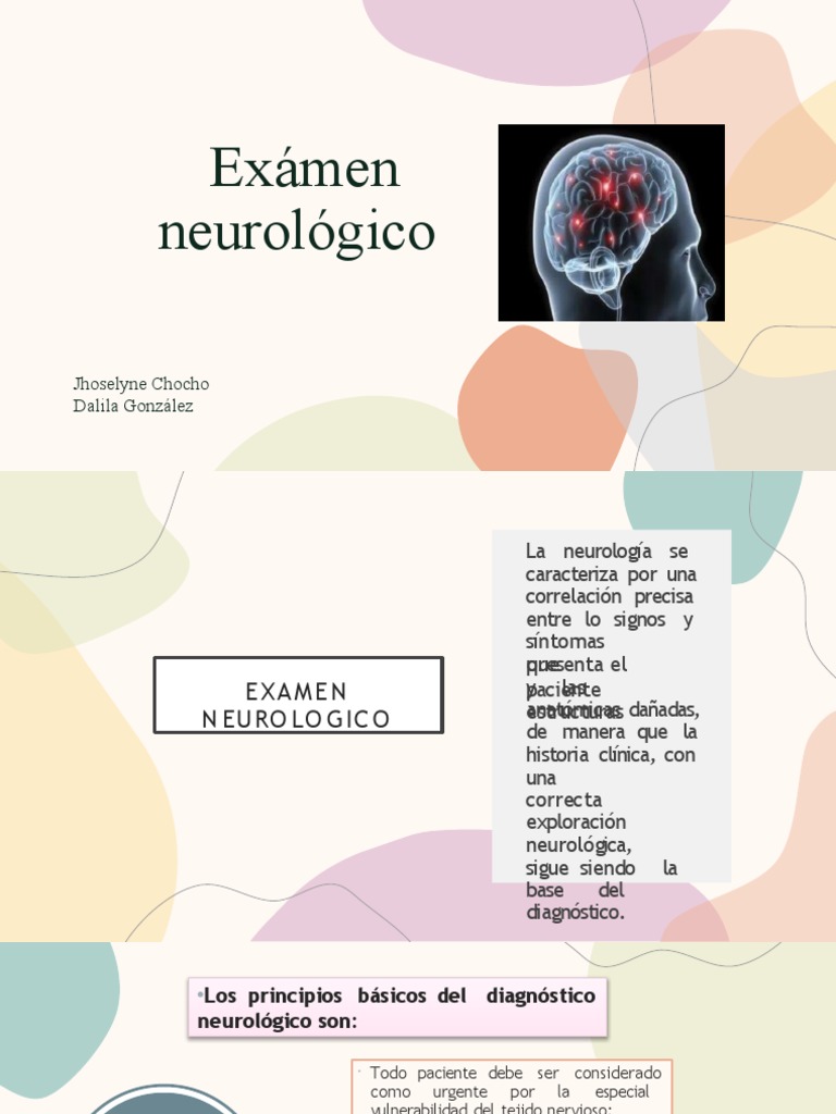 EXAMEN NEUROLOGICO | PDF | Diagnostico medico | Oído