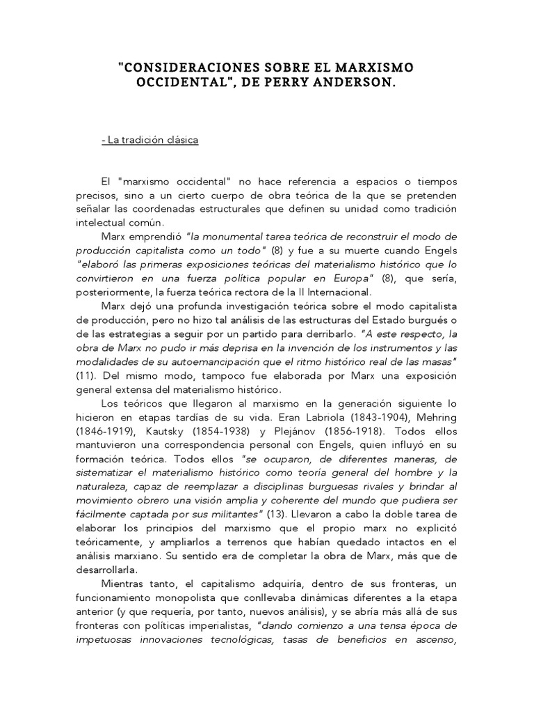 Análisis del Marxismo Occidental | PDF | Vladimir Lenin | marxismo