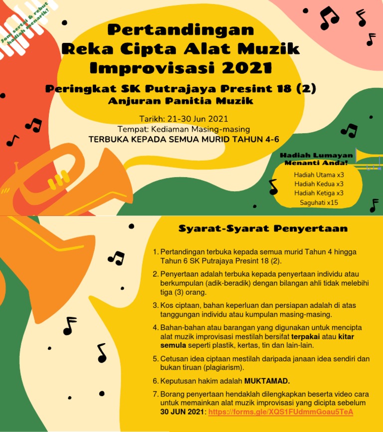 Pertandingan Alat Muzik Improvisasi 2021 PDF | PDF
