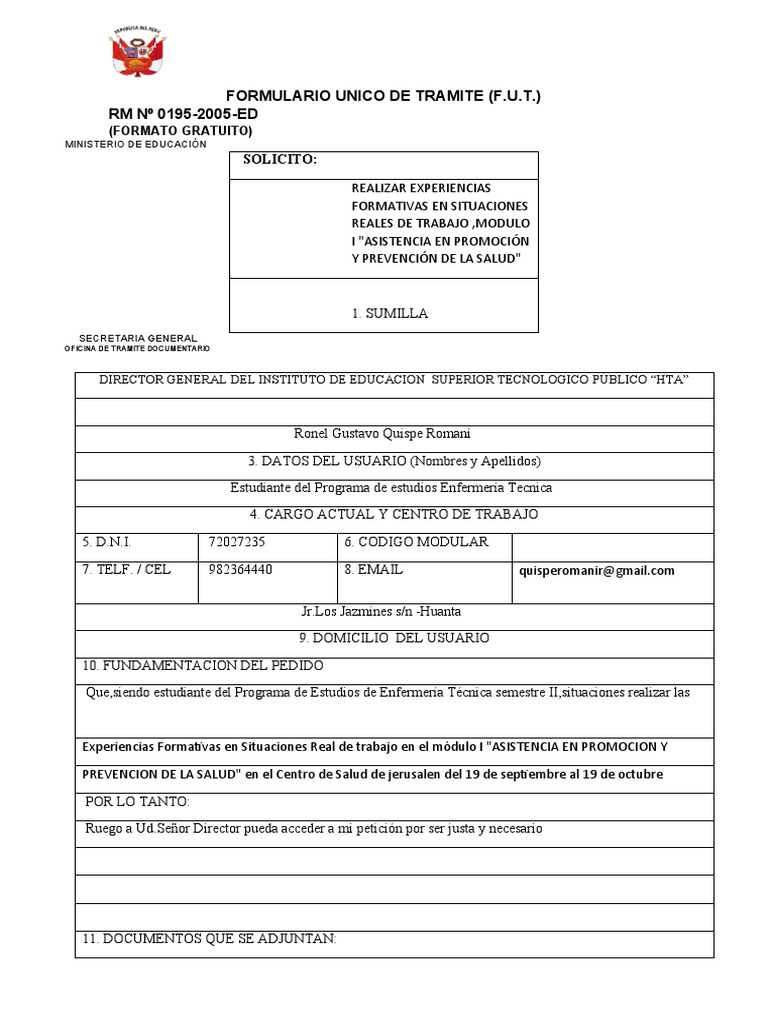 FUT para Practicasokmodulo 1 | PDF