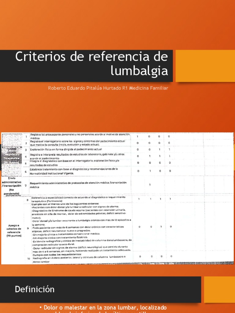 Lumbalgia Umf | PDF | Dolor lumbar | Sistema nervioso