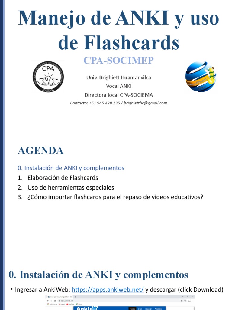 Manejo de ANKI y Uso de Flashcards | PDF | Tarjeta de memoria flash ...