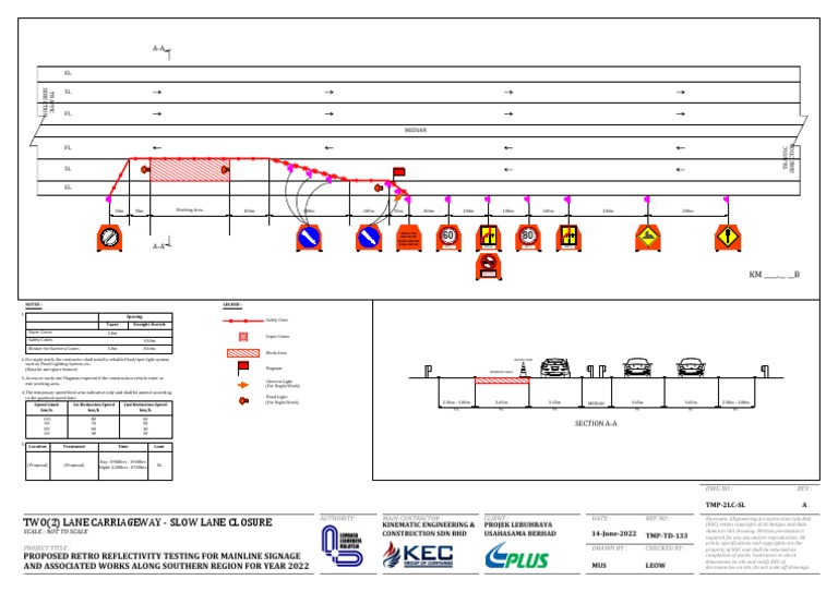TMP Drawing - SL2L | PDF | Speed Limit | Road Transport