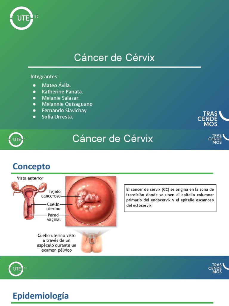 Cáncer de Cérvix PRESENTACION | PDF | Cáncer de cuello uterino | Cáncer