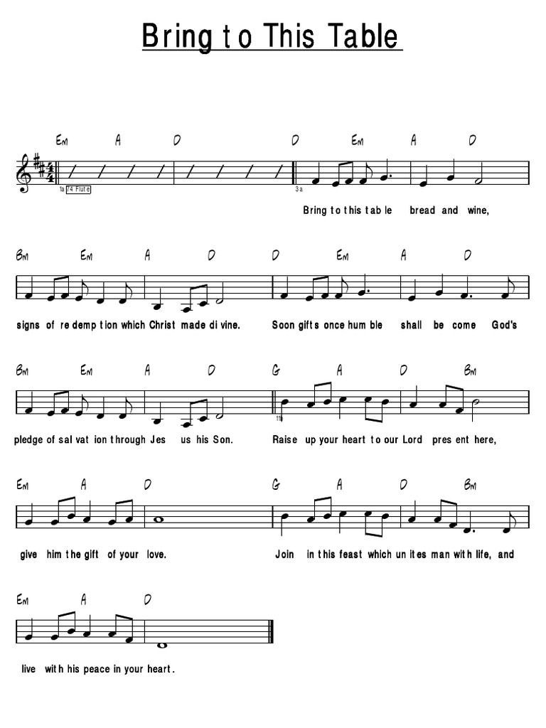 Bring To This Table | PDF