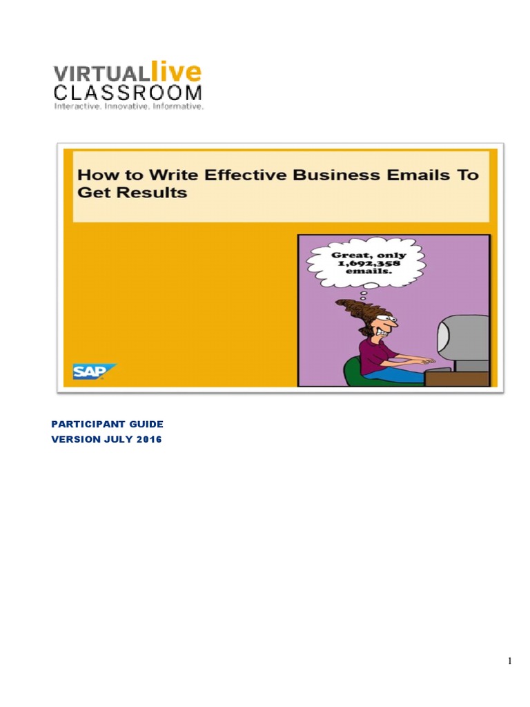How To Write Effective Business Emails To Get Results | PDF | Jargon ...