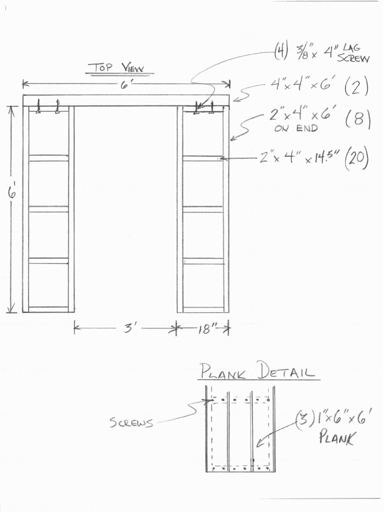 Horseshoe Pit Plans- Rev.3 | Screw | Drill