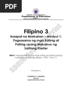 Q4. FILIPINO3 KLASTER DLP | PDF