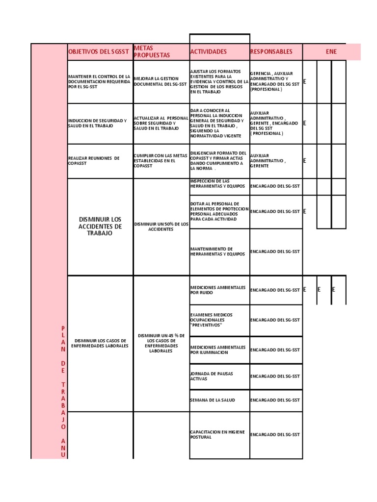 Plan Anual SST | PDF | Cuidado de la salud | Salud pública