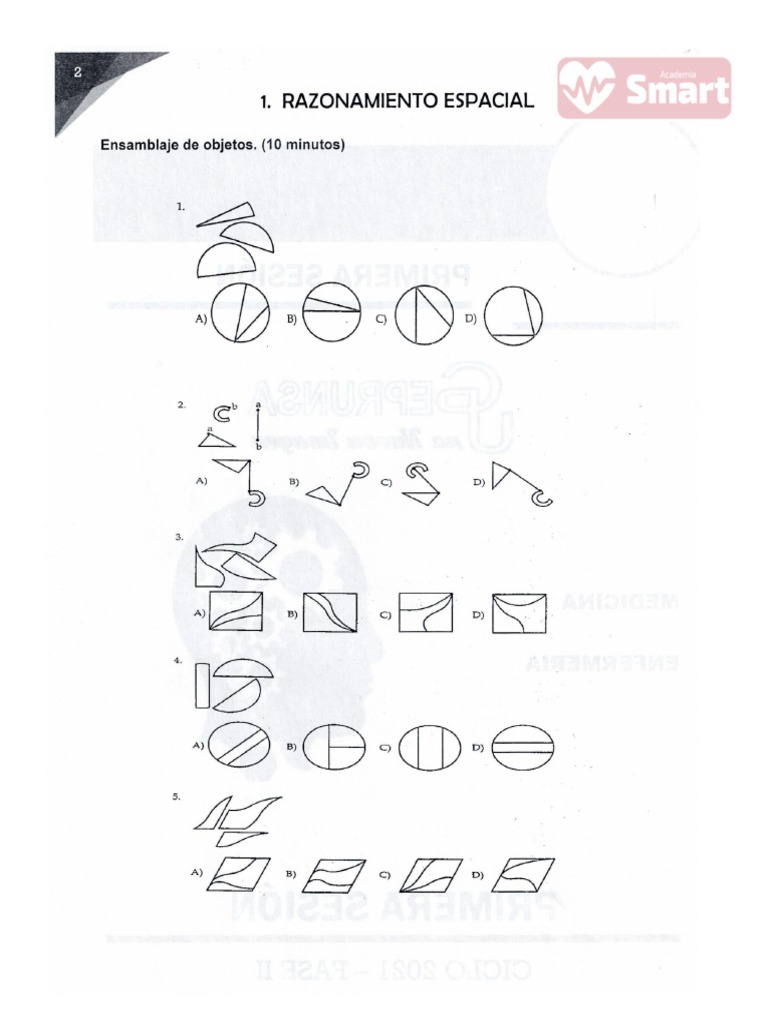Razonamiento Espacial 1 | PDF