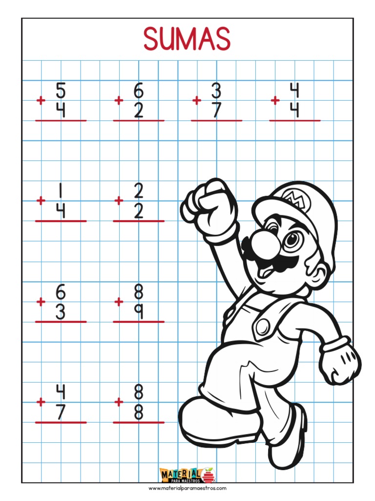 Ejercicios de Sumas - Mario Bros | PDF | Informática