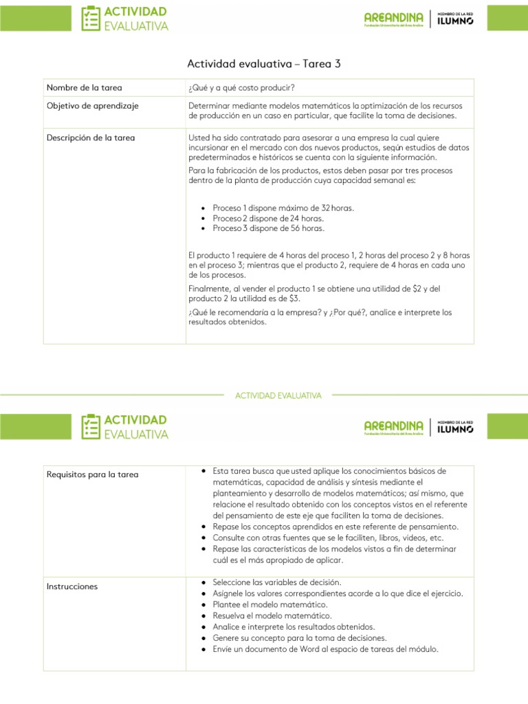 Actividad Evaluativa No. 3 Gestión de Operaciones PDF | PDF Actividad Evaluativa No. 3 Gestión de Operaciones PDF | PDF