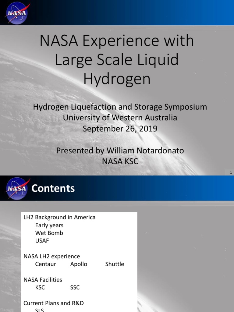 NASA's Liquid Hydrogen Innovations | PDF | Liquid Hydrogen | Cryogenics