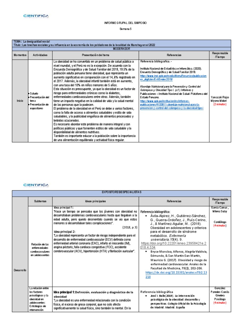 Informe Simposio PDF | PDF | Obesidad | Enfermedades cardiovasculares