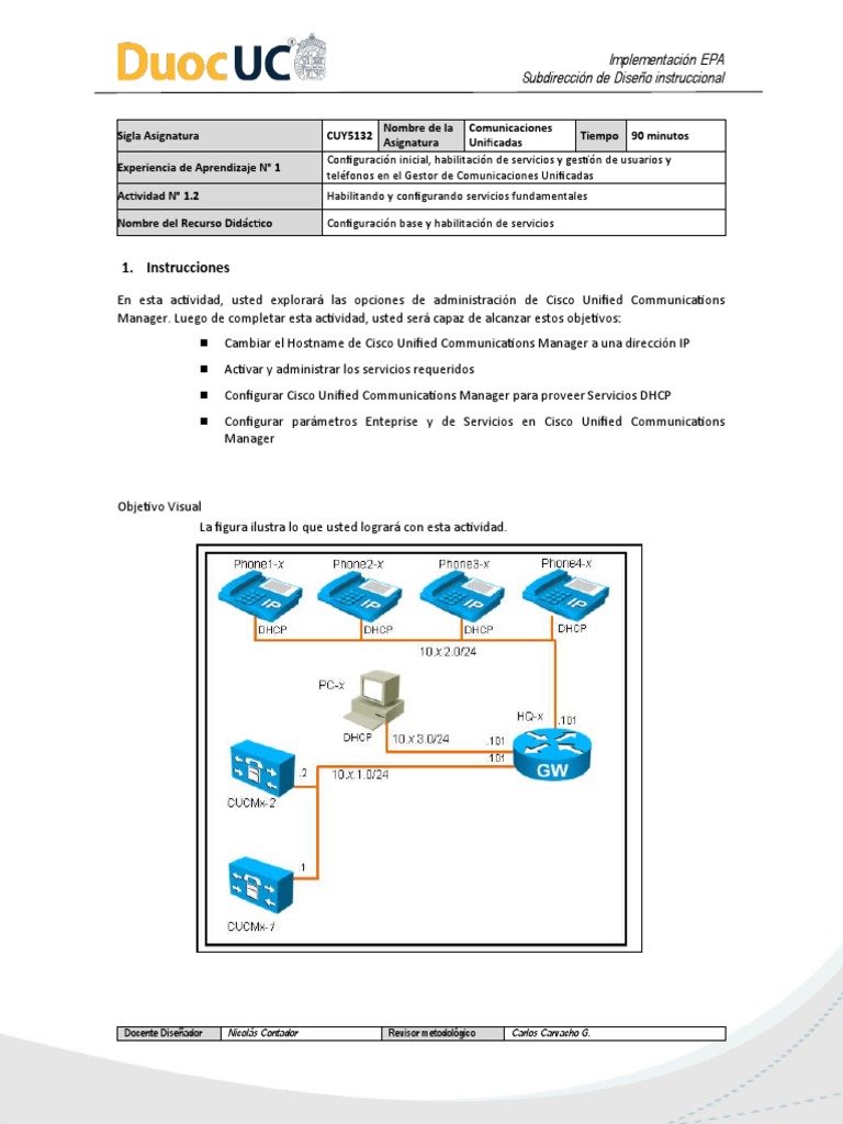 1.2.2 Habilitando y Configurando Servicios Fundamentales | PDF ...