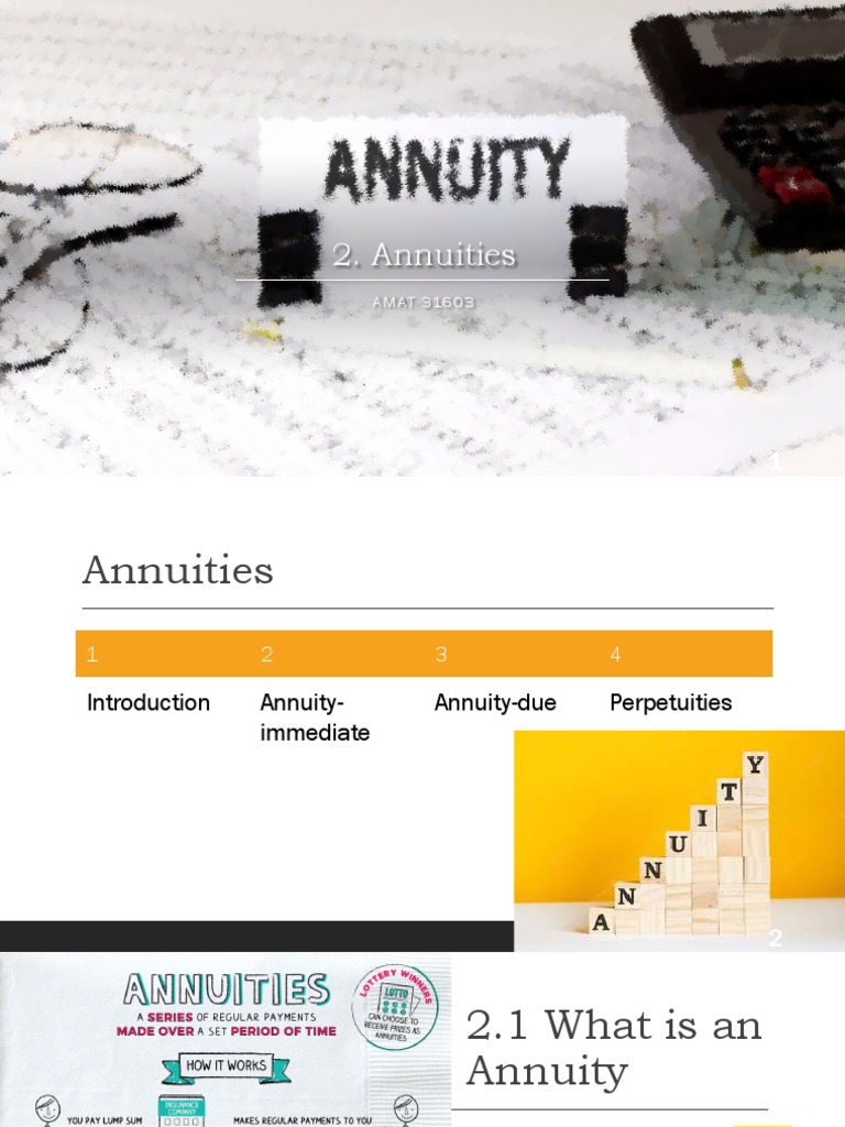 2 Annuities v5 | PDF | Present Value | Interest