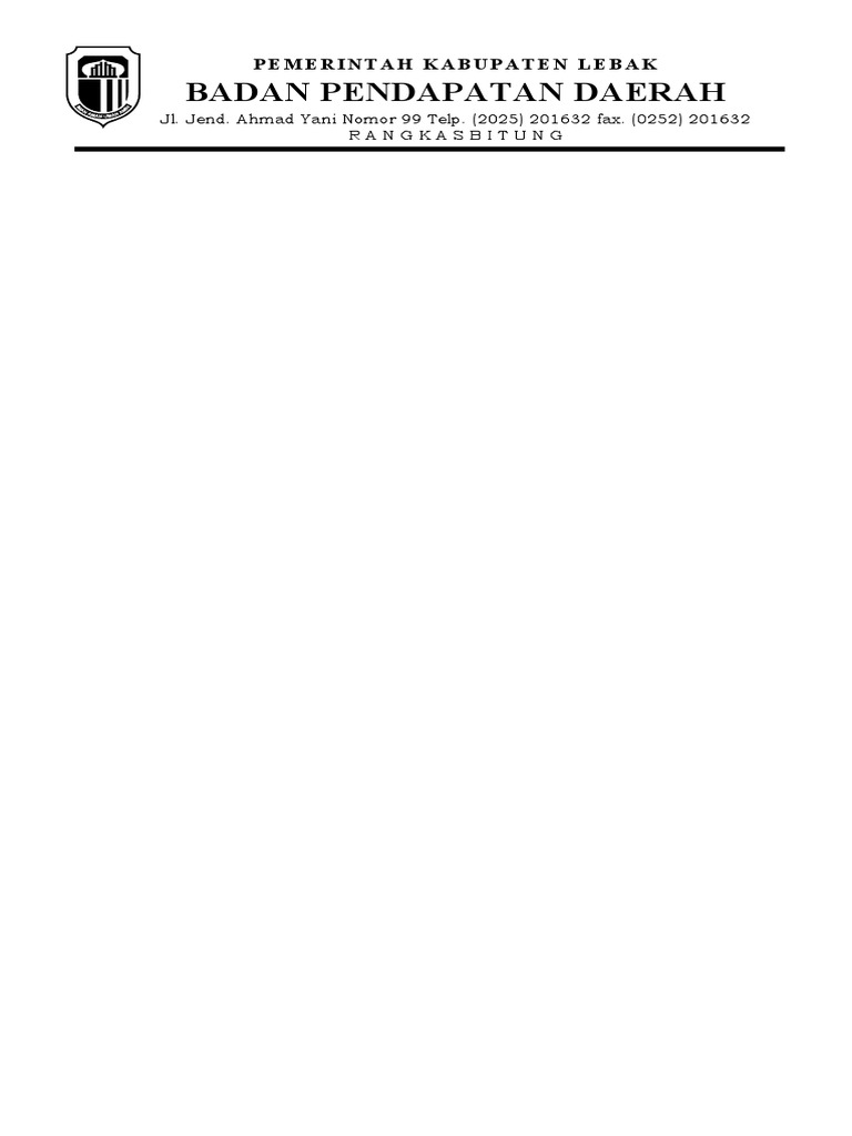 Kop Surat Bapenda | PDF