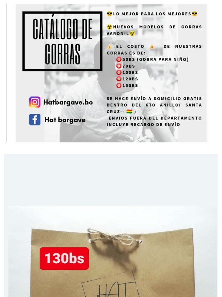 Catálogo de Gorras | PDF