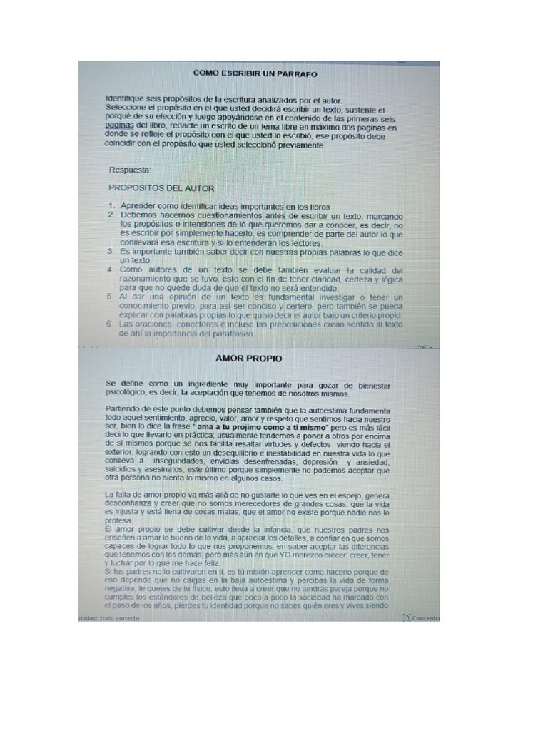 El Significado de Amor Propio Es El Amor Que Sientes Por Ti Mismo | PDF ...