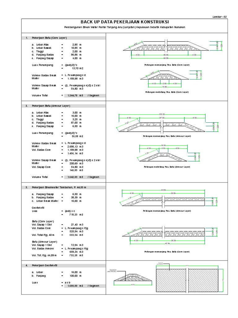 Backup Data Proyek Konstruksi Pantai | PDF