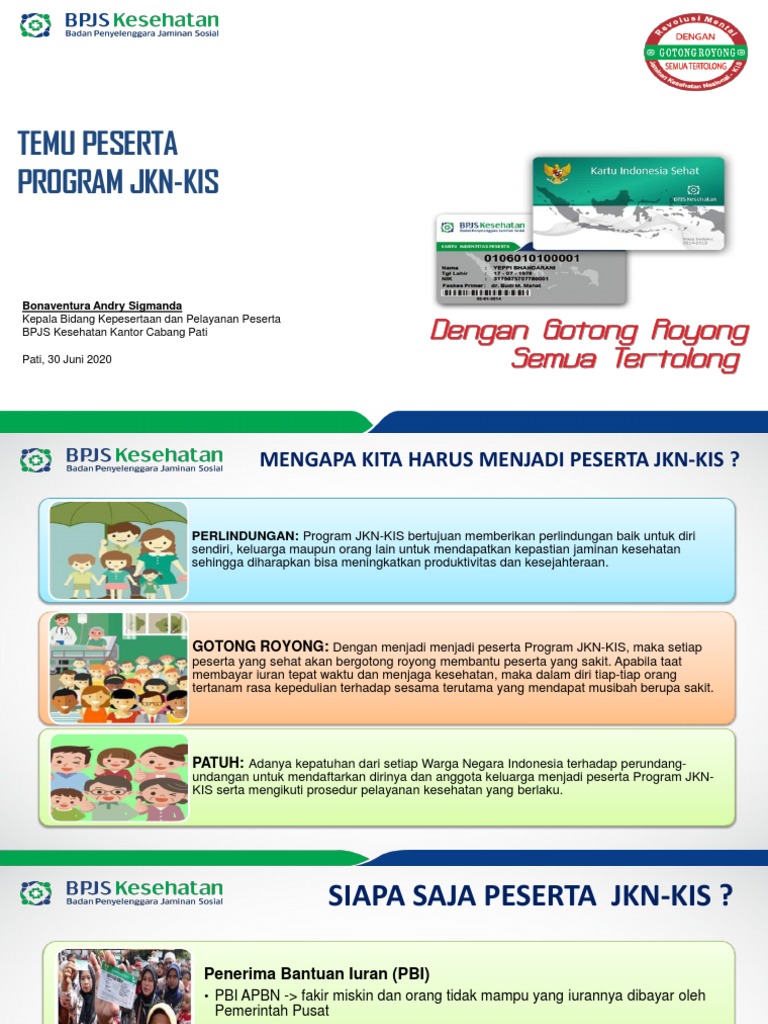 Materi Temu Peserta Program JKN-KIS PDF | PDF