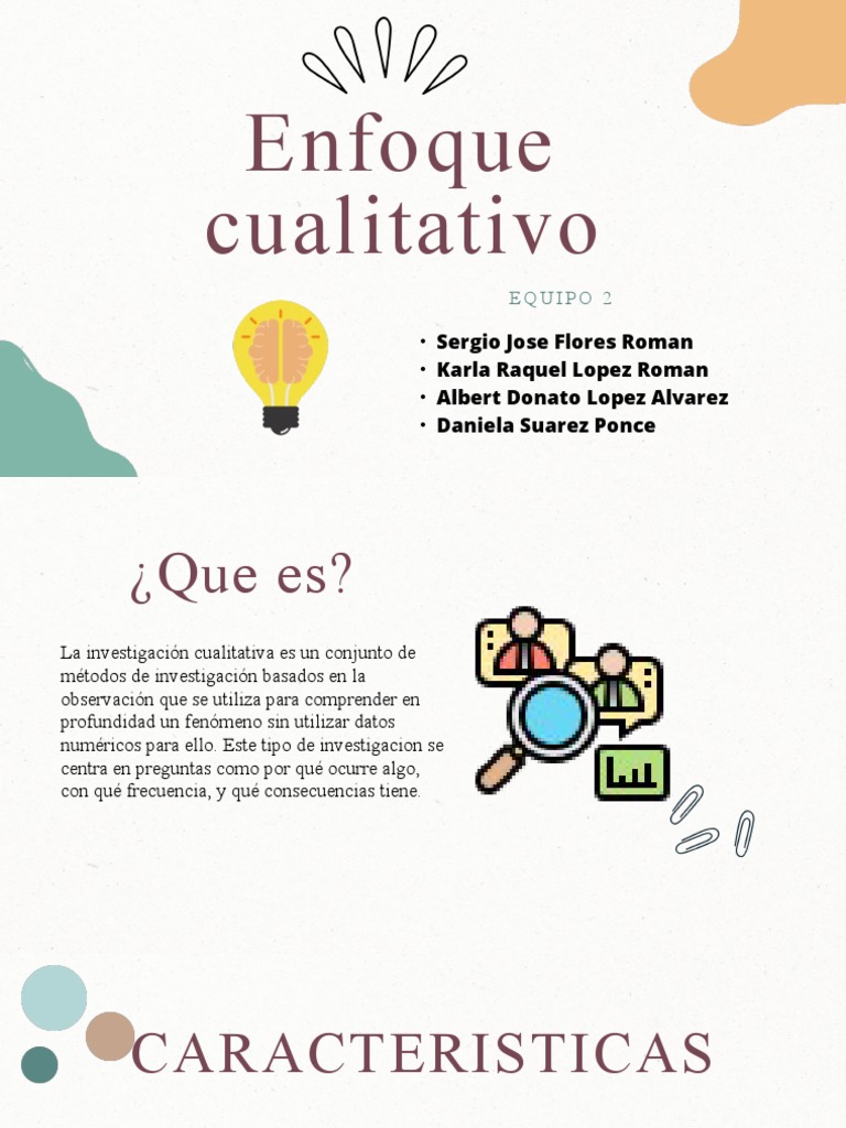 Enfoque Cualitativo | PDF | Investigación cuantitativa | Etnografía