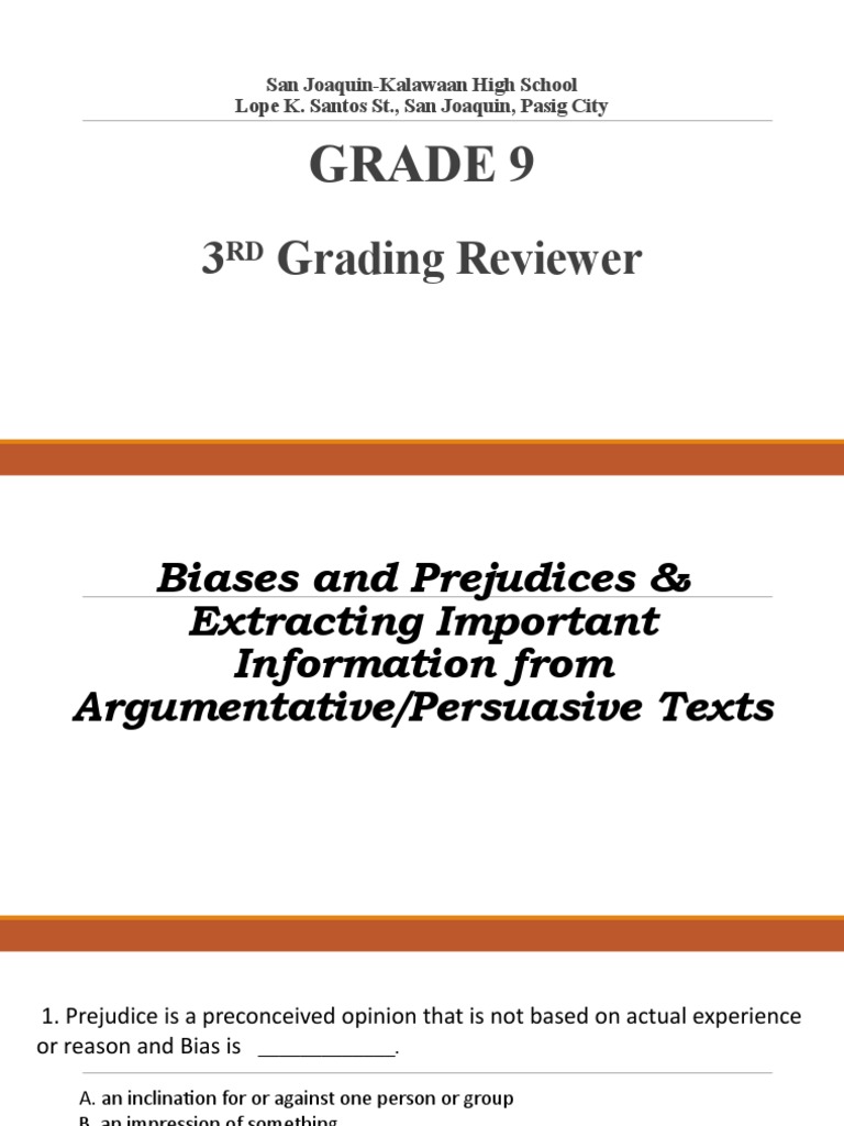Grade 9 Reviewer 3rd Grading | PDF | Characters In Romeo And Juliet ...
