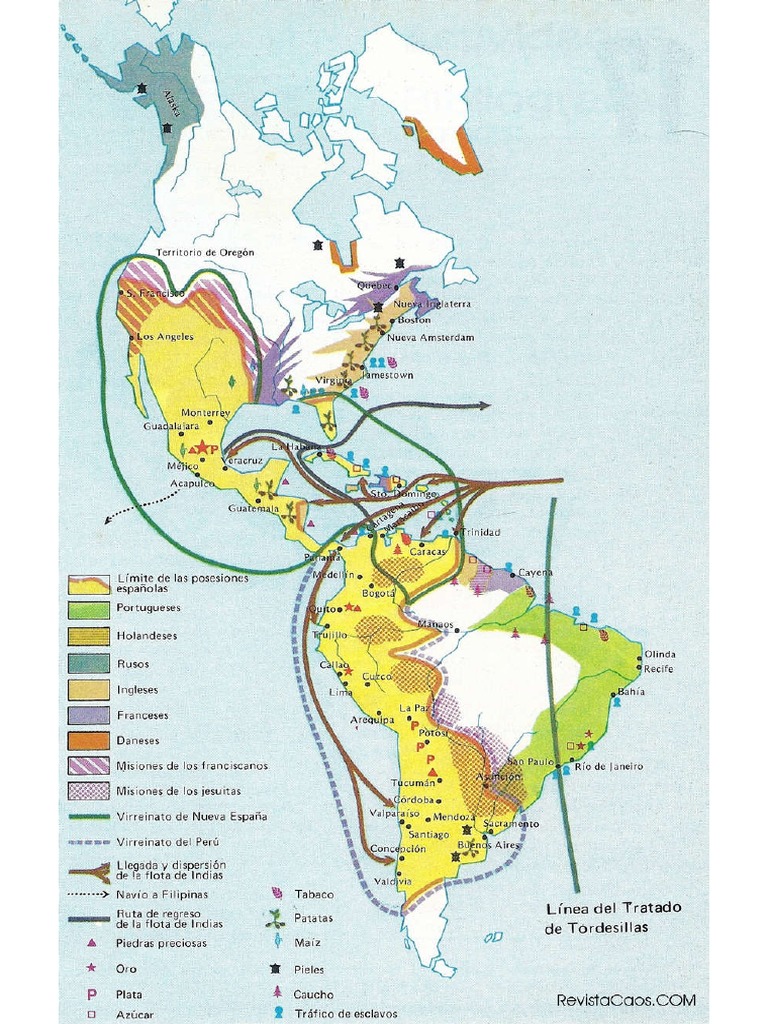 Mapa-De-La-Conquista-De-America Esteeee - Jpeg | PDF