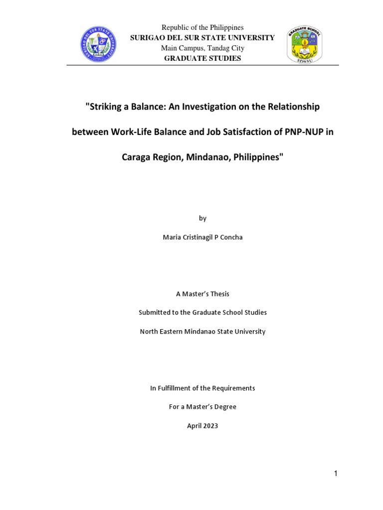 Work-Life Balance & Job Satisfaction Study | PDF | Career & Growth