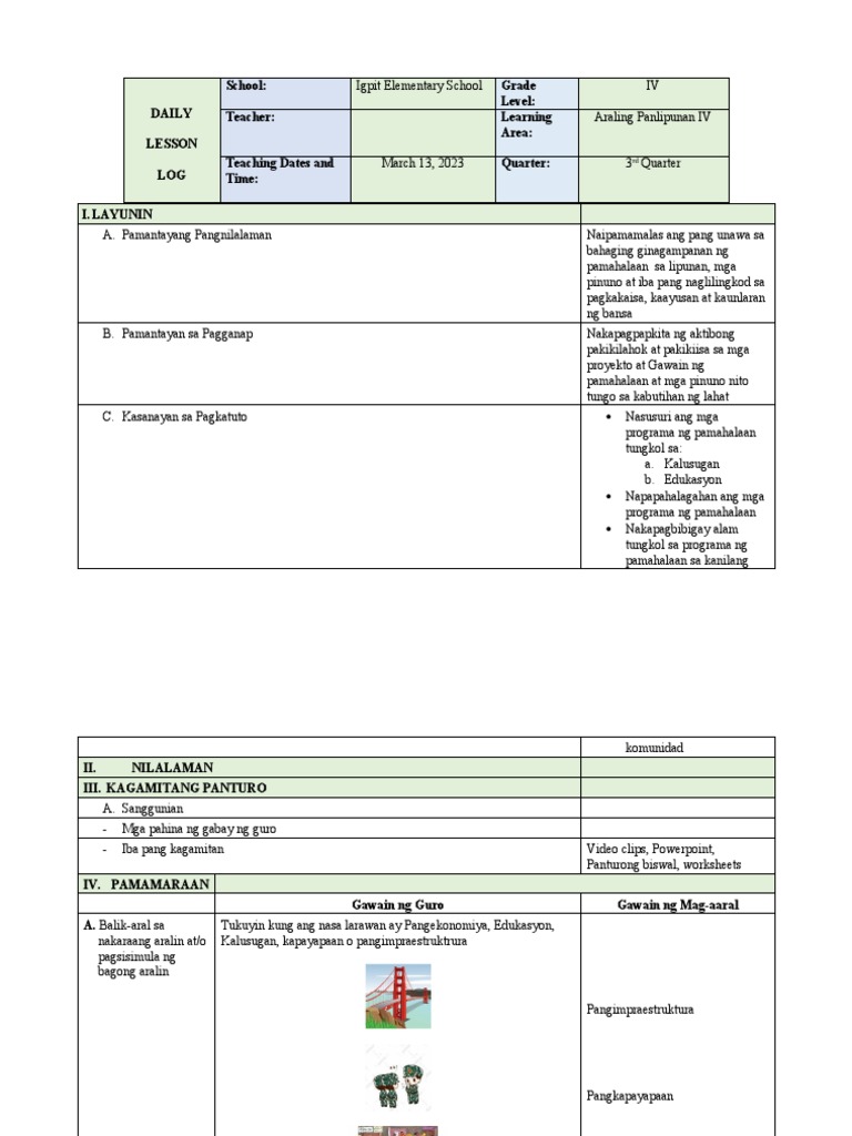 Araling Panlipunan IV Quarter 3 Week 5 | PDF