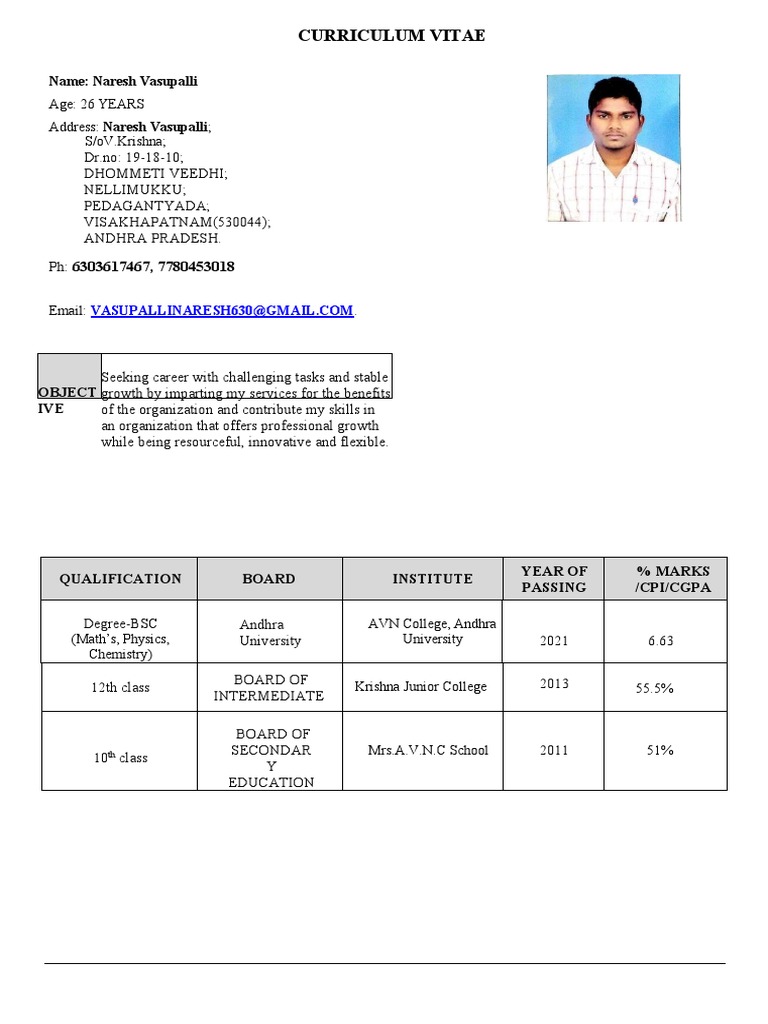 Naresh Resume-1 | PDF