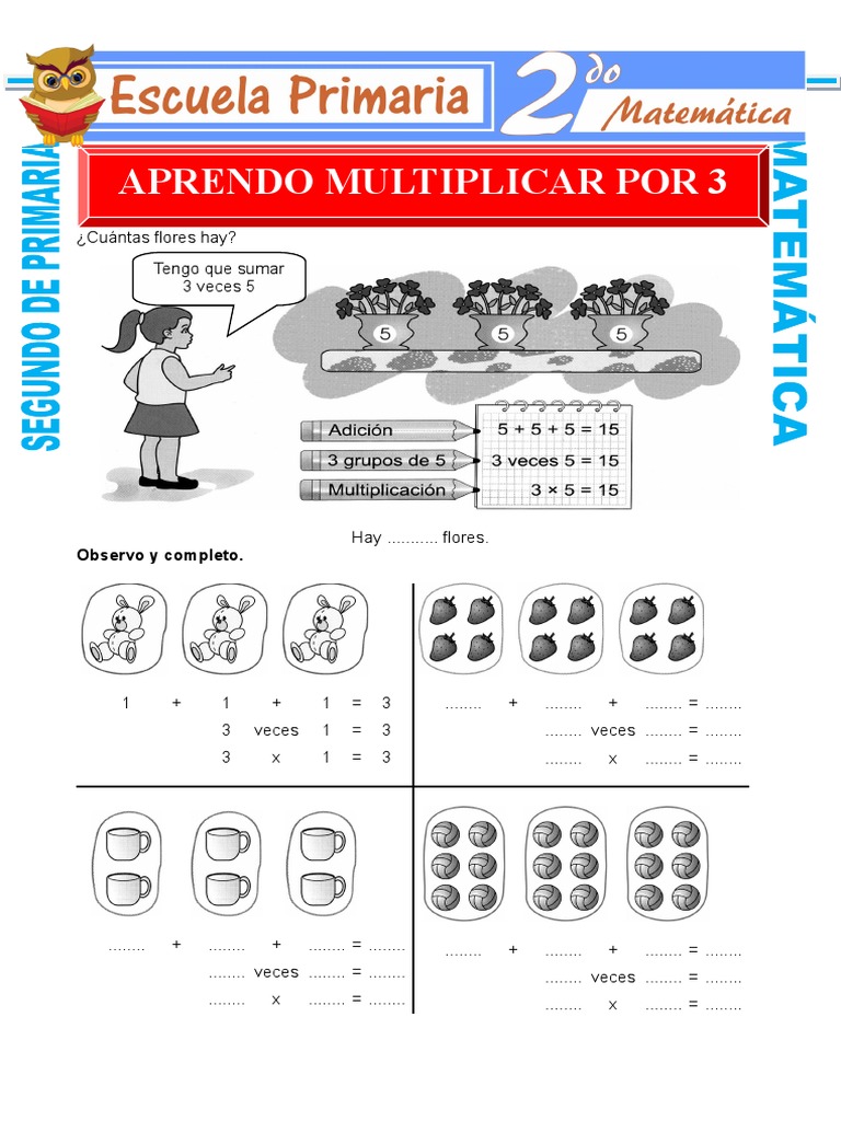 Actividades de Multiplicación por 3 | PDF | Métodos y materiales de ...
