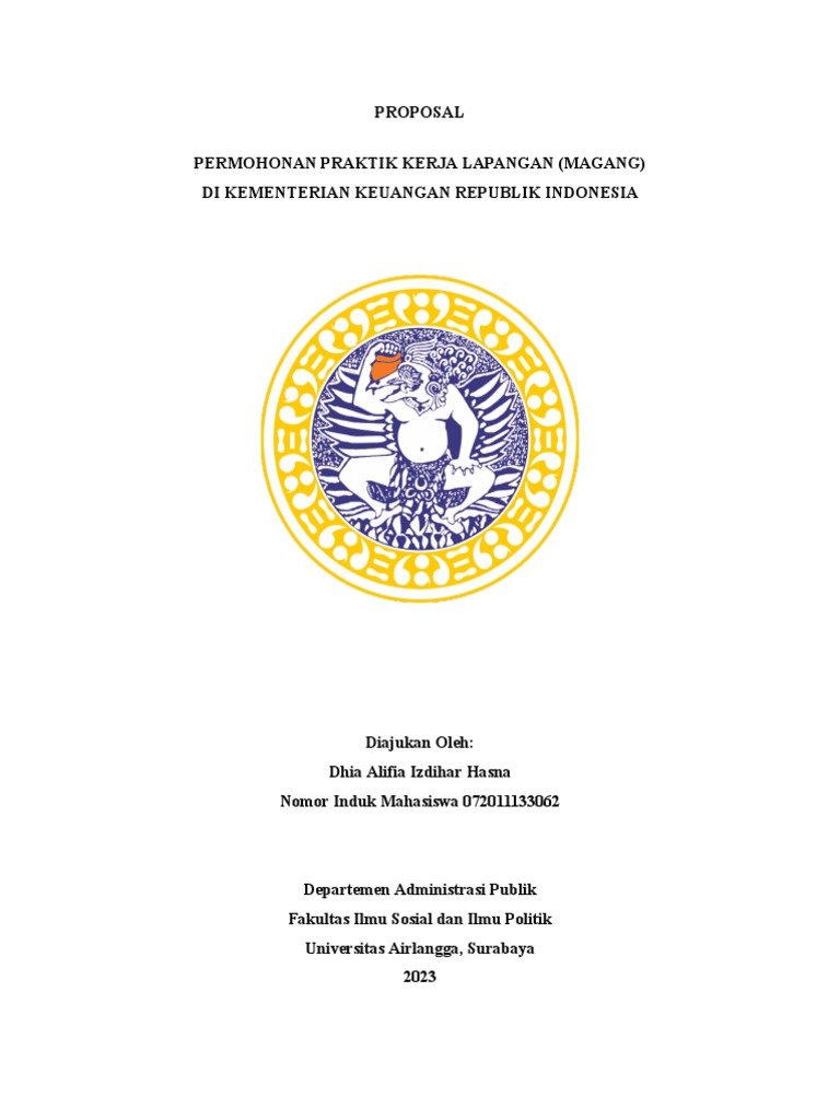 Proposal Magang Kemenkeu | PDF Proposal Magang Kemenkeu | PDF