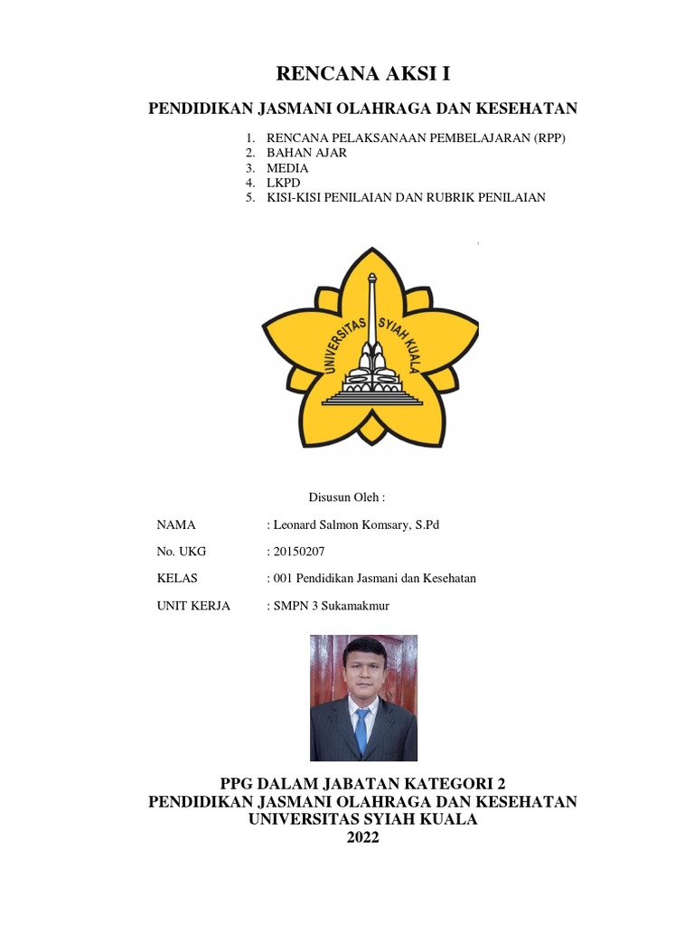 Rencana Aksi 1 Leonard SK | PDF | Karier & Perkembangan | Sains & Matematika