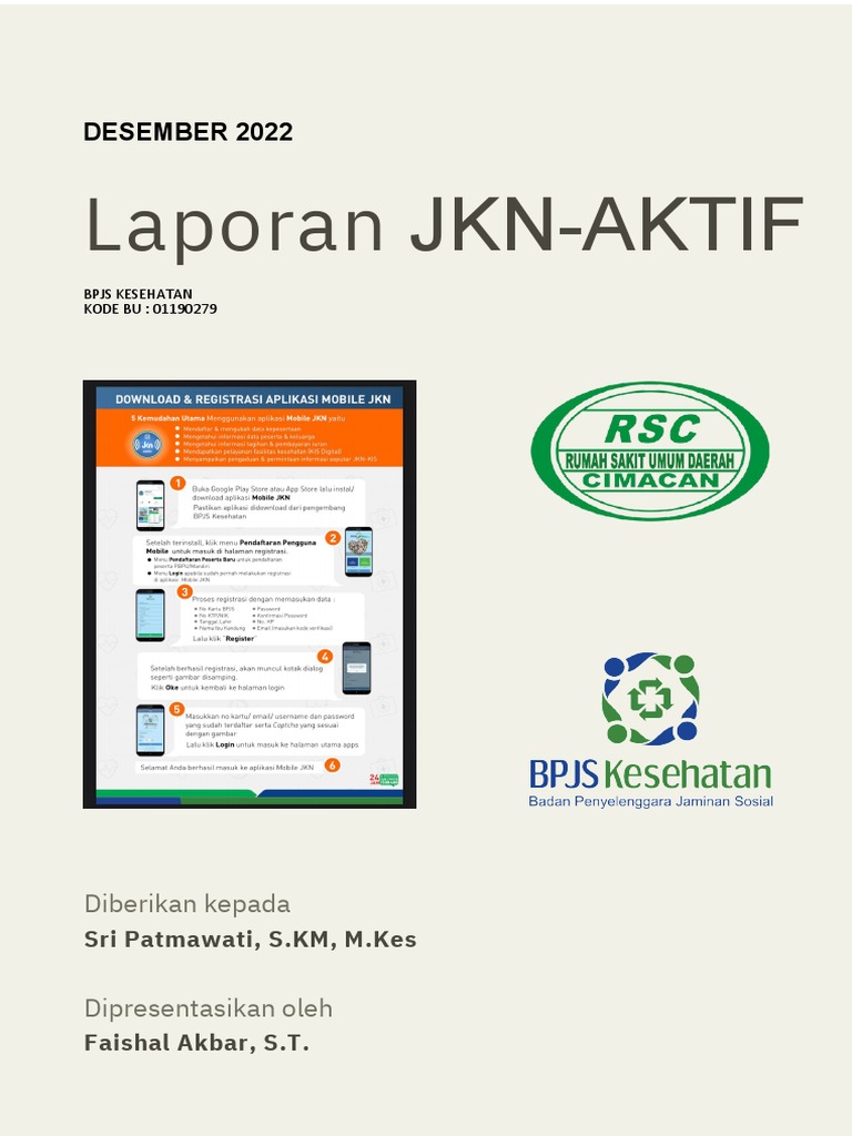 Laporan JKN-AKTIF BPJS Desember 2022 | PDF