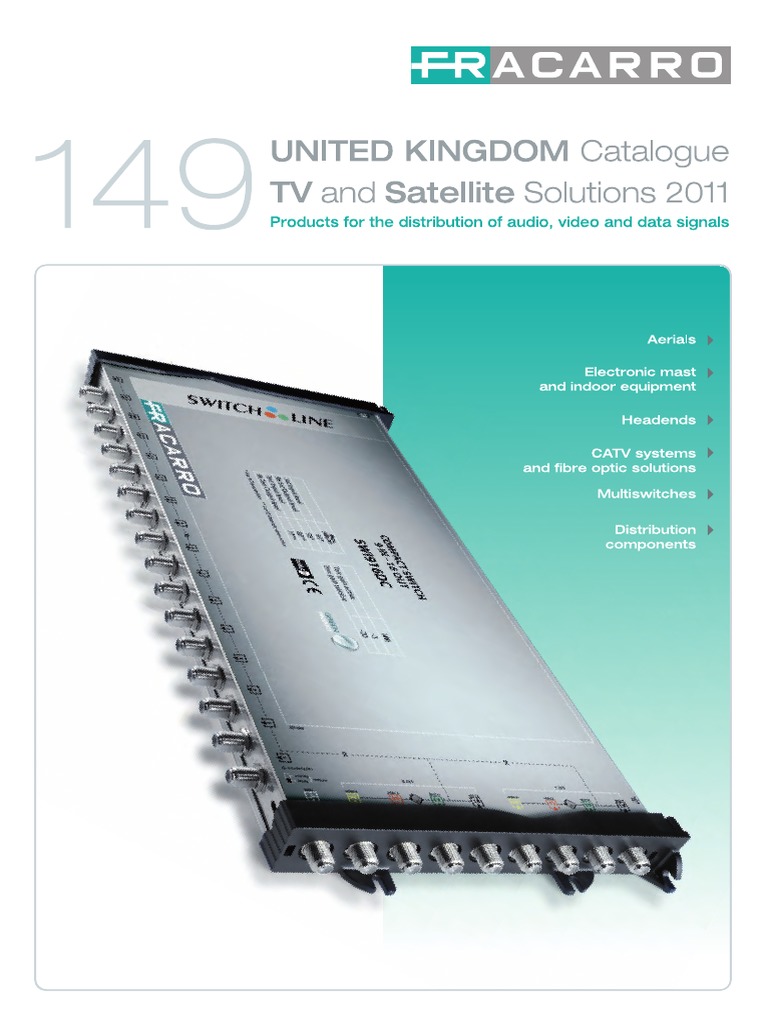Fracarro SMATV Product Catalogue | PDF | Frequency Modulation | Antenna ...